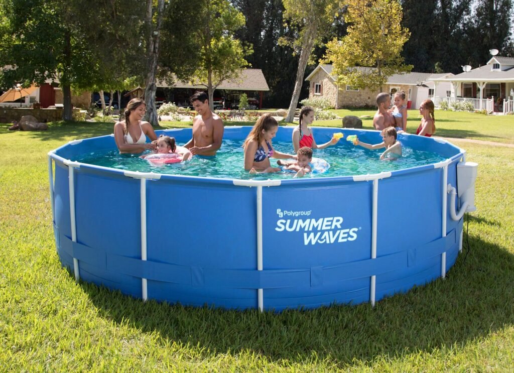 Summer Waves Pool: Polygroup 14ft Pools, Pumps, Liners & Water Park
